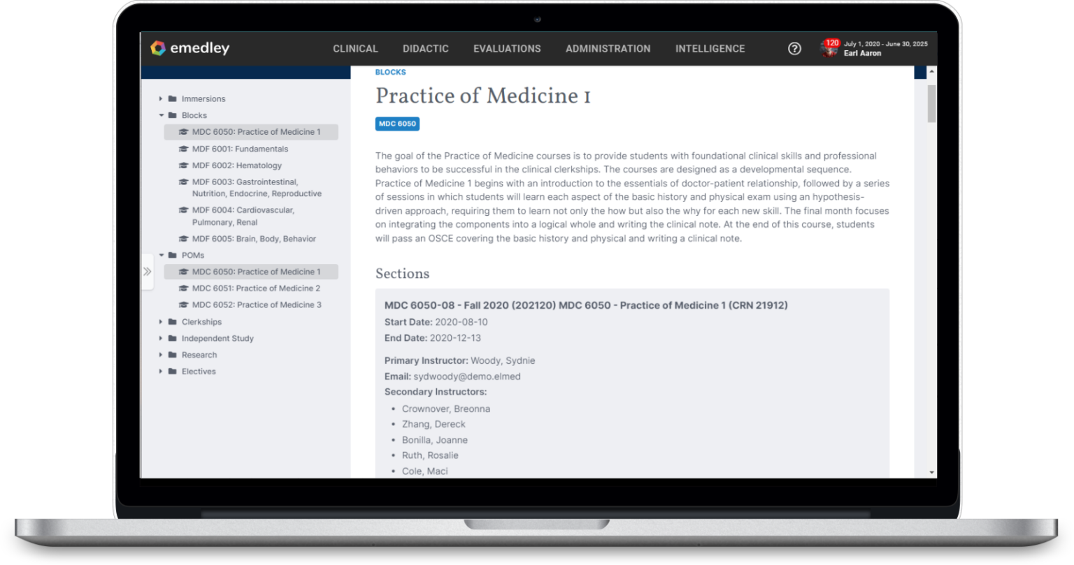 Medical Program Software - eMedley